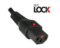 C13 connector with IEC Lock - HAWA
